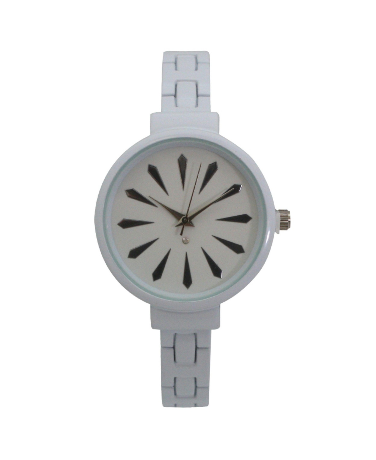 Click here for White Petite Artistic Bangle Watch - White prices