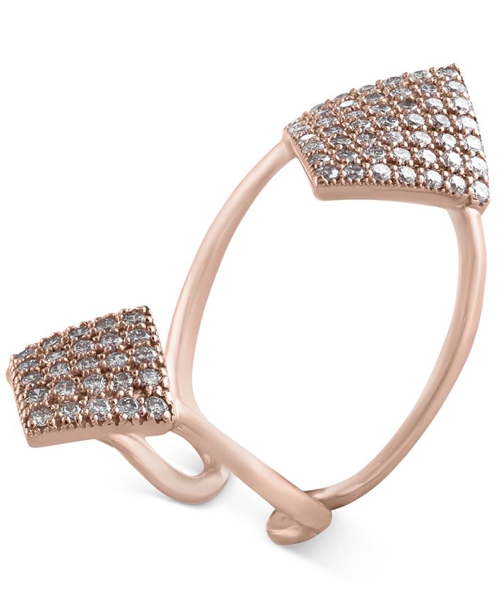 EFFY Collection Pavé Rose by EFFY Diamond Ring (1-1/10 ct. t.w.) in 14k ...