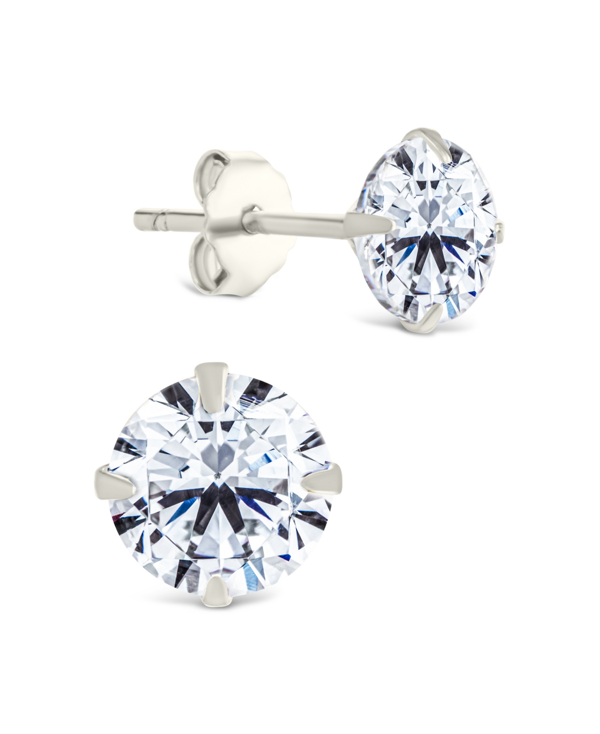 Click here for Sterling Forever Sterling Silver Round Cut Prong S... prices