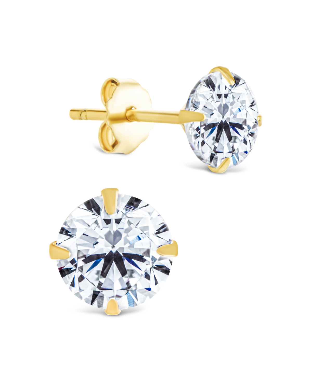 Click here for Sterling Forever Sterling Silver Round Cut Prong S... prices