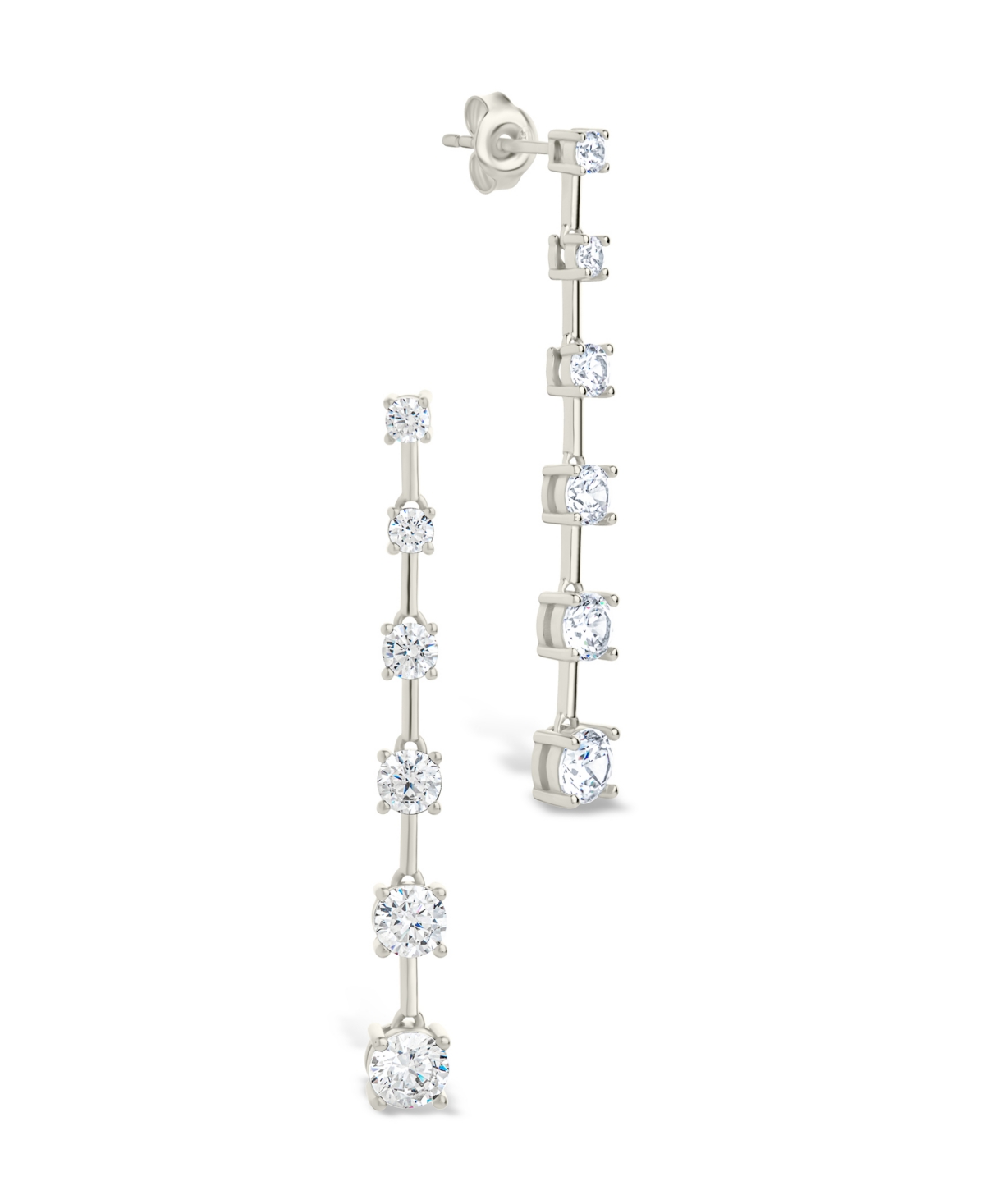 Click here for Sterling Forever Sterling Silver Rue Cz Drop Earri... prices