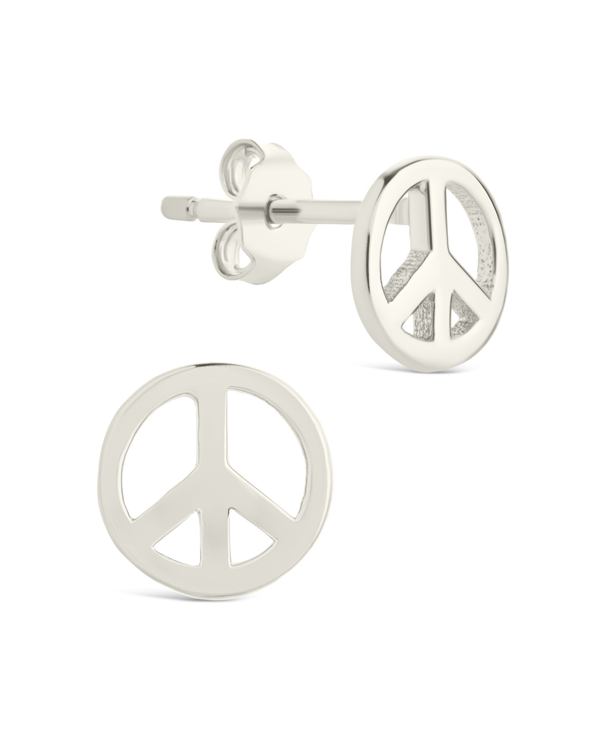 Click here for Sterling Forever Sterling Silver Peace Sign Studs... prices