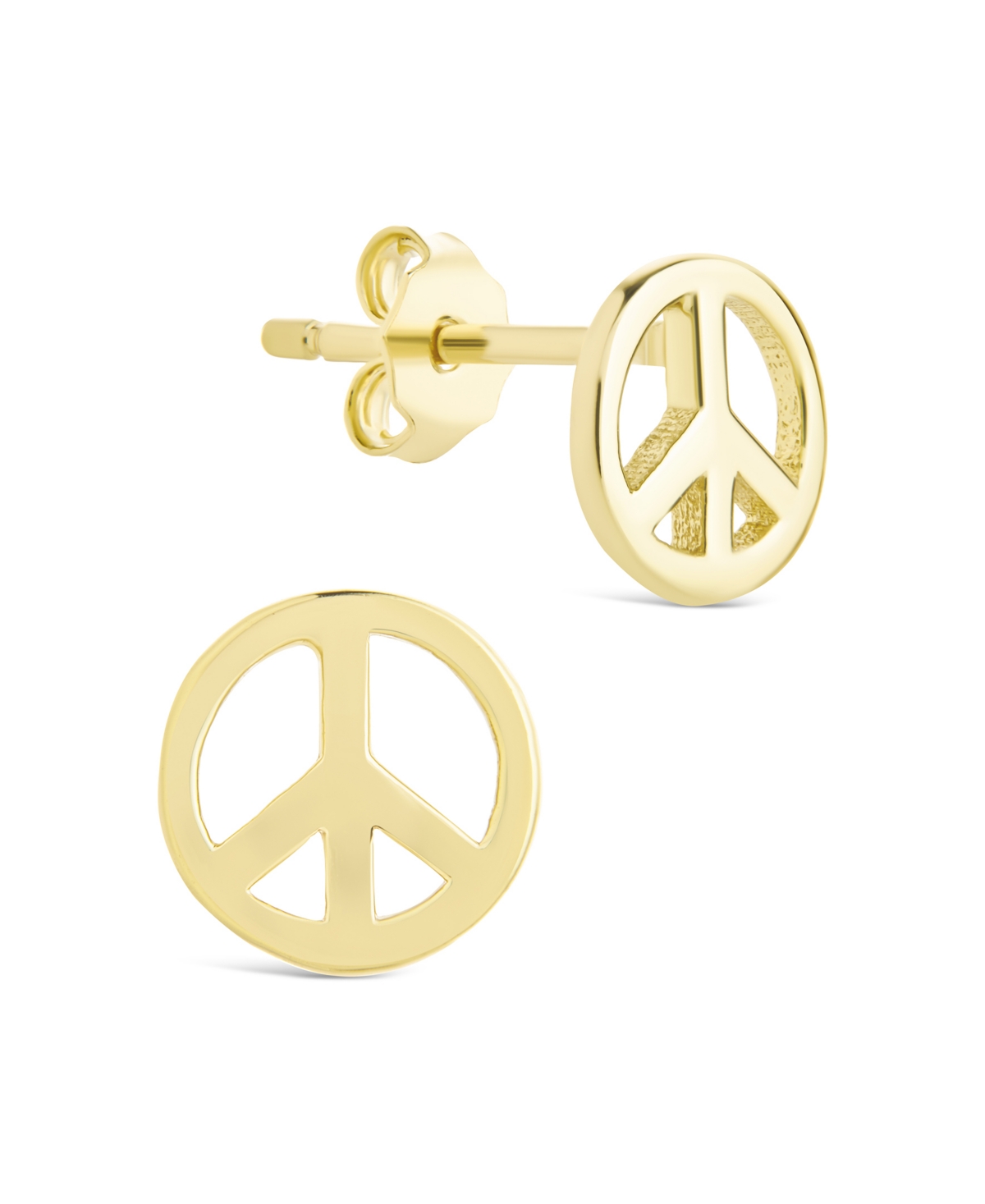 Click here for Sterling Forever Sterling Silver Peace Sign Studs... prices