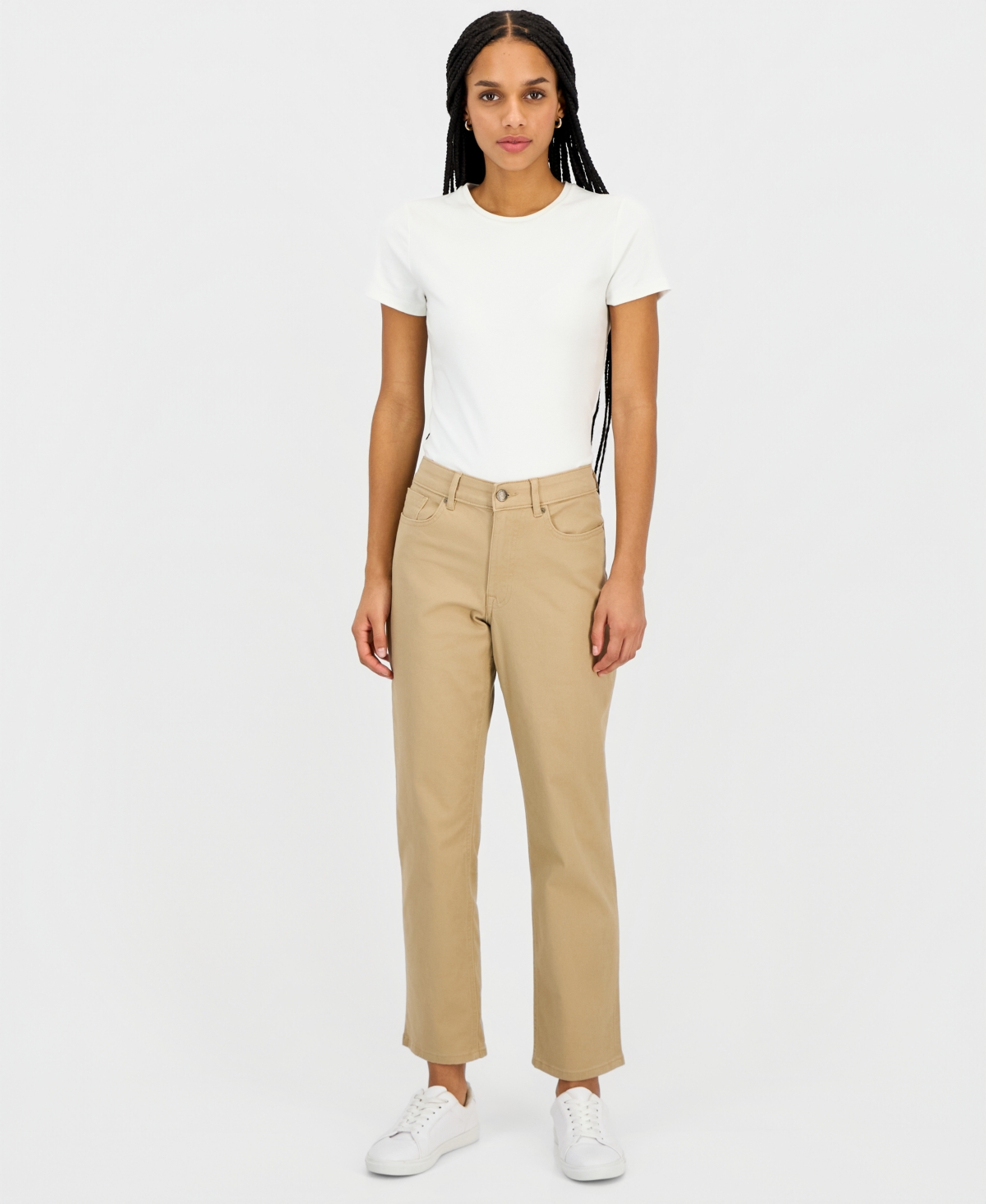 Click here for Womens Mid-Rise Bay Straight Jeans - Tannin prices