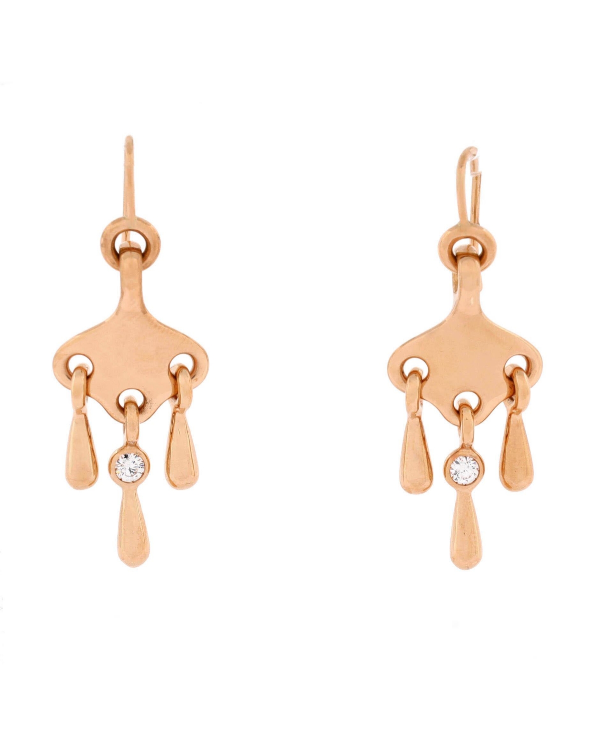 Click here for Pre-Owned HERMES Filet dOr Earrings - 18k rose gol... prices