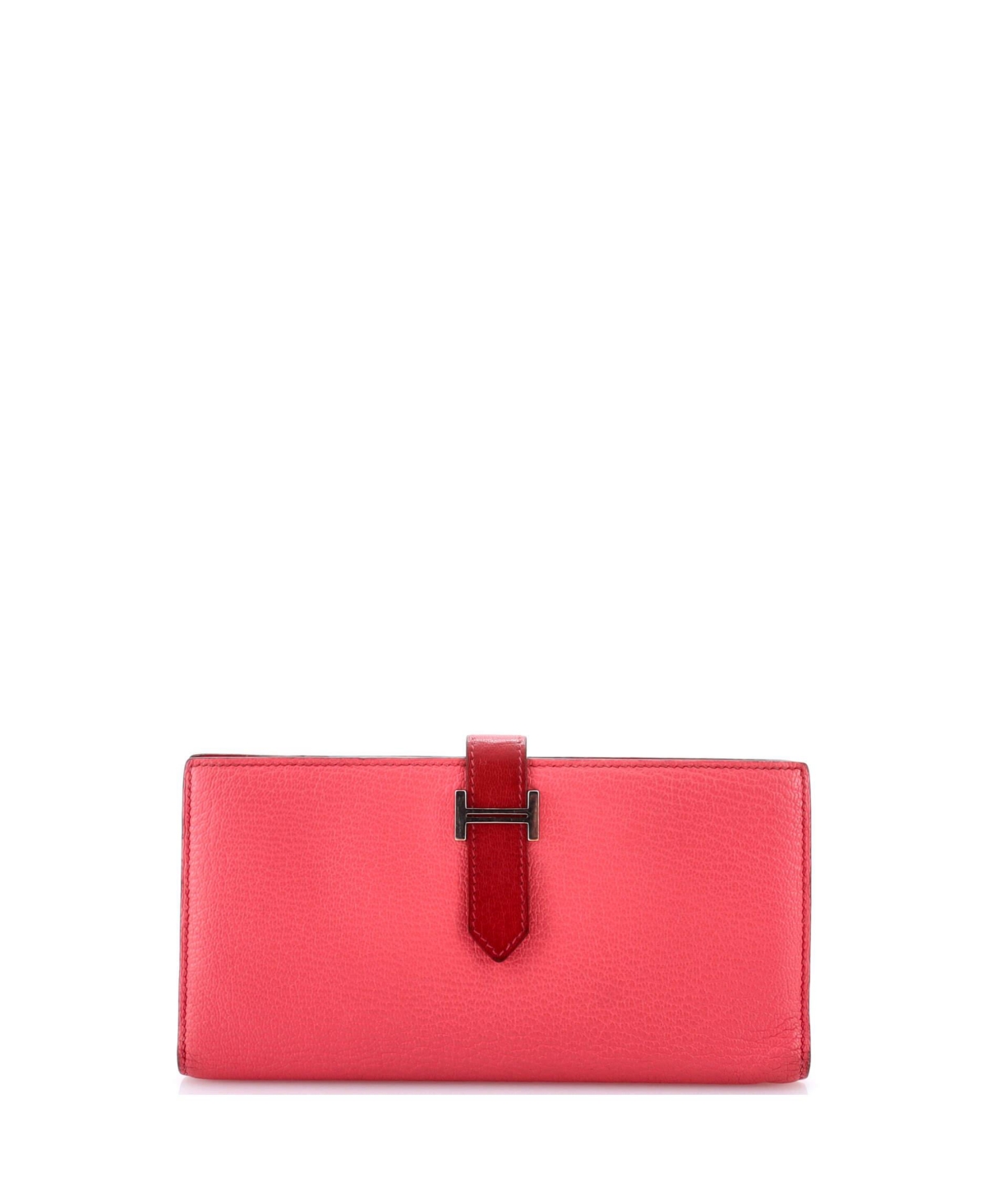 Click here for Pre-Owned Hermes Long Bearn Wallet Chevre Mysore -... prices