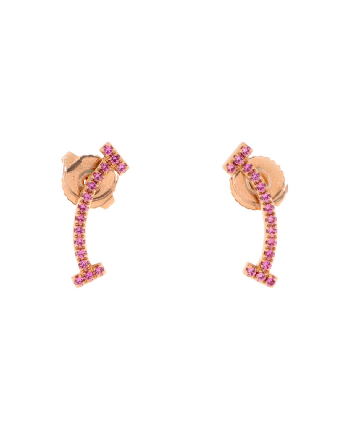 Click here for Pre-Owned Tiffany & Co T Smile Stud Earrings - 18k... prices