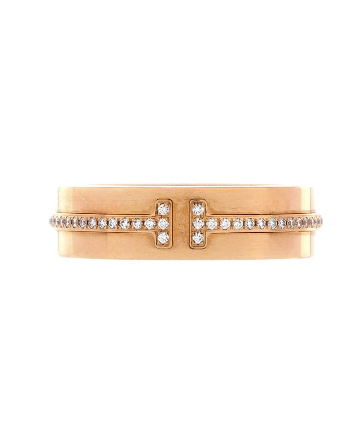 Click here for Pre-Owned Tiffany & Co T Two Ring - 18k rose gold prices