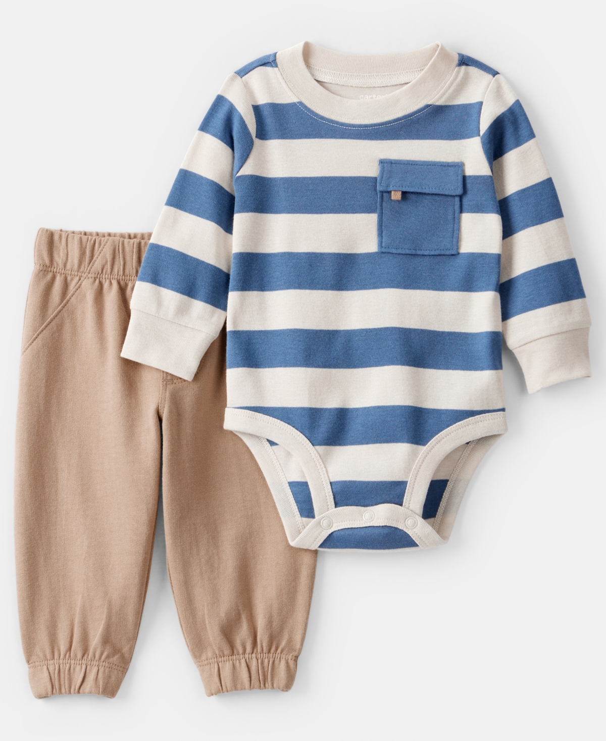 Click here for Carters Baby Boys 2-Piece Striped Bodysuit and Pan... prices