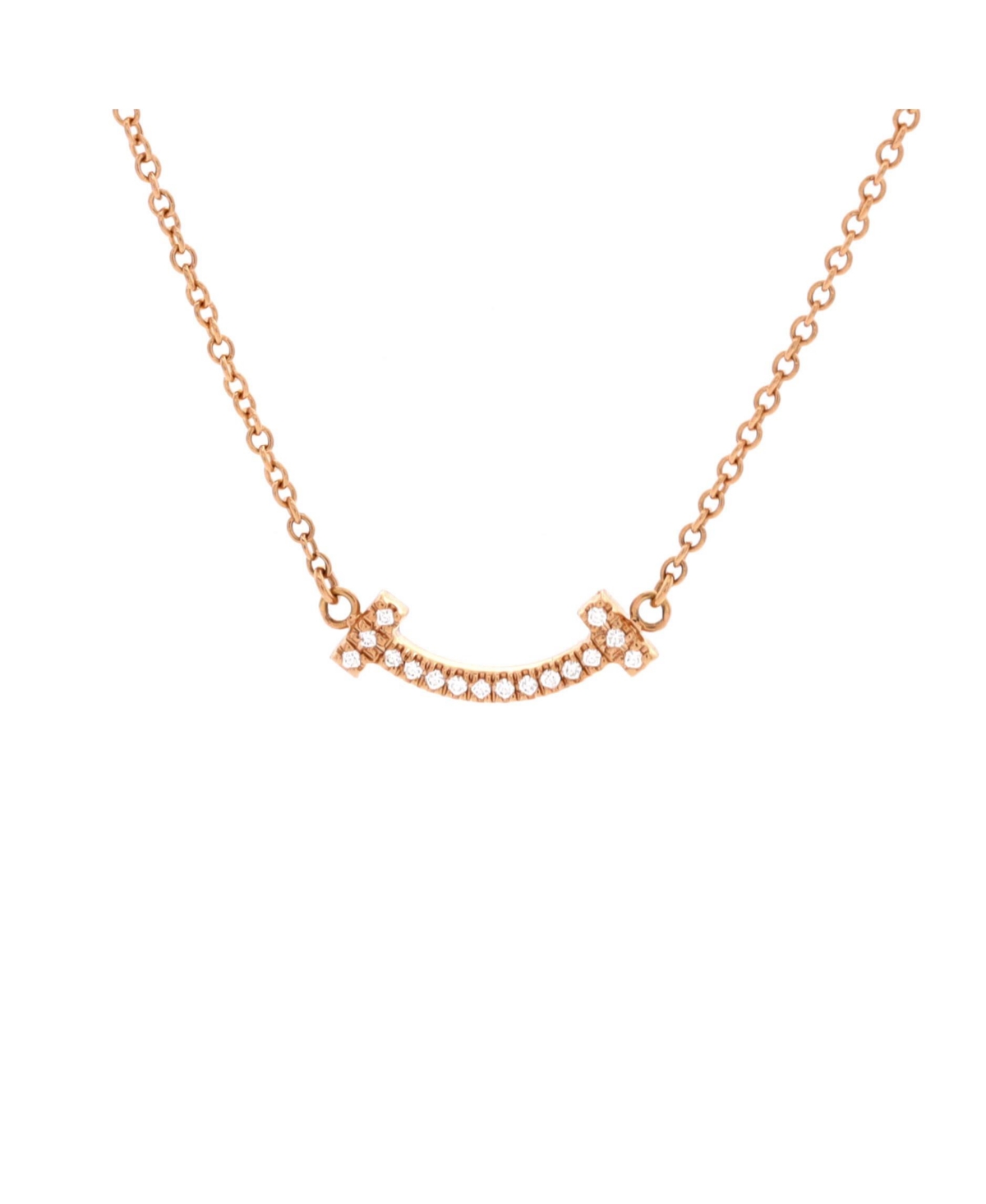 Click here for Pre-Owned Tiffany & Co. T Smile Pendant Necklace -... prices