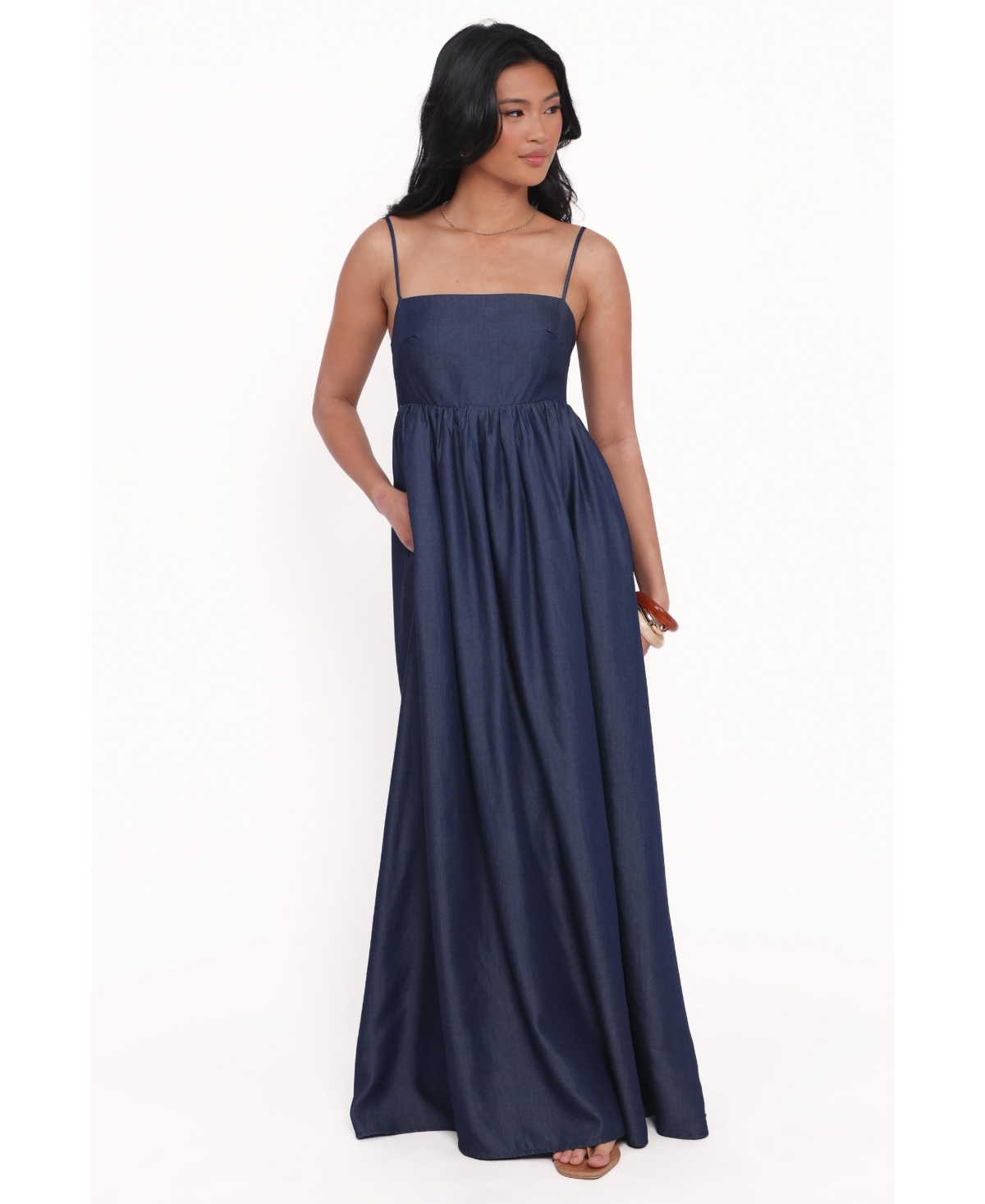 Click here for Petal and Pup Womens Odessa Maxi Dress - Dark cham... prices