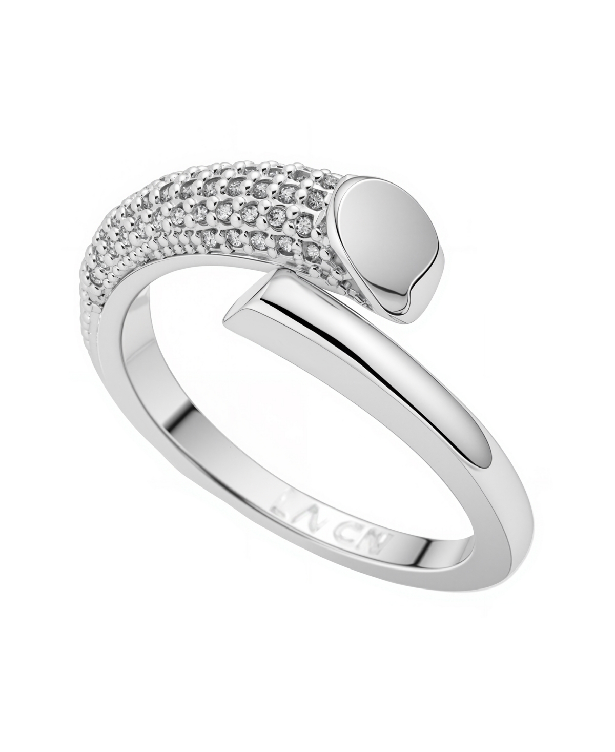 Click here for Unwritten Cubic Zirconia Bypass Ring - Silver prices