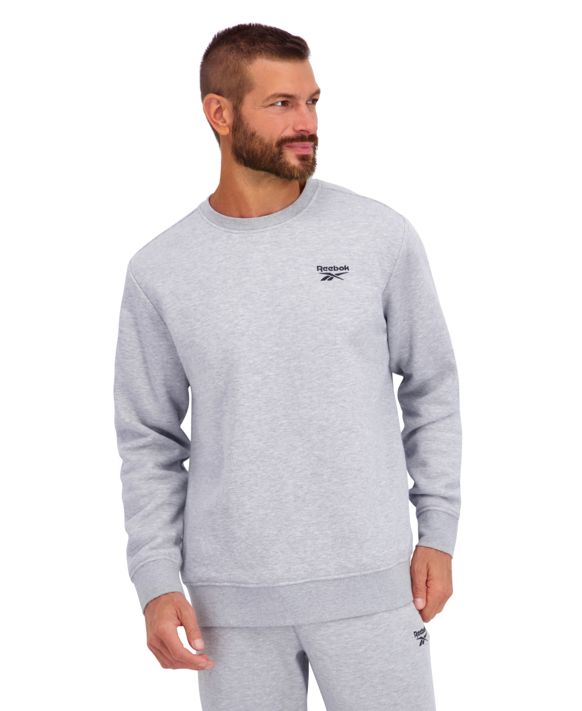 Click here for Reebok Mens Embroidered Chest Logo Sweatshirt - Gr... prices