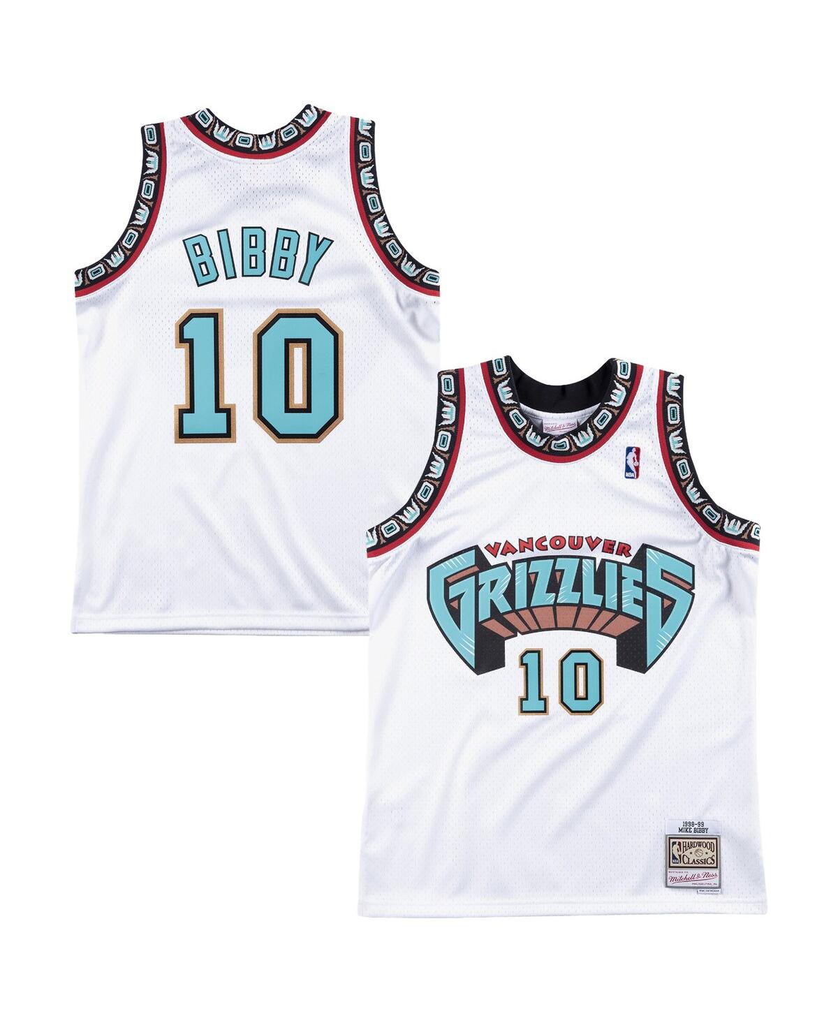 Click here for Mitchell Ness Mens Mike Bibby White Vancouver Griz... prices