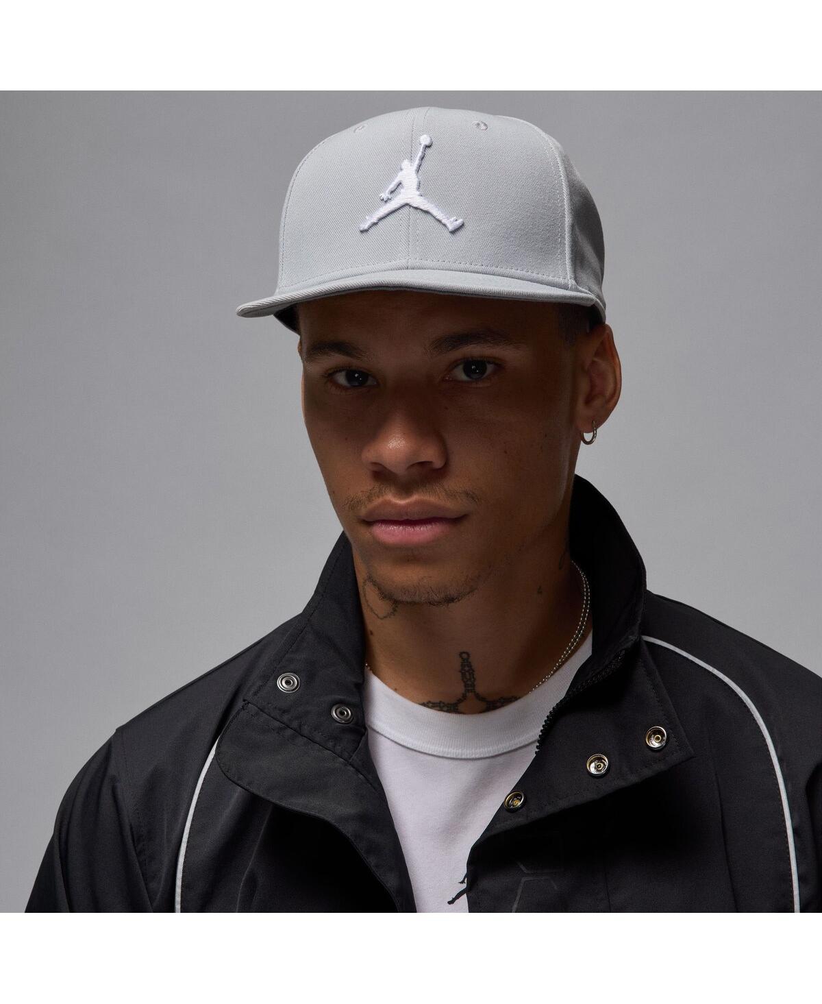 Click here for Jordan Mens Gray Jumpman Pro Snapback Hat - Gray prices
