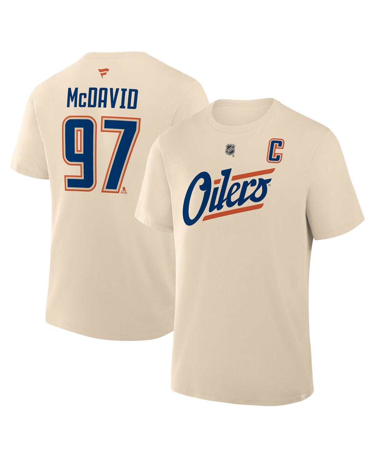 Click here for Fanatics Mens Connor McDavid Beige Edmonton Oilers... prices