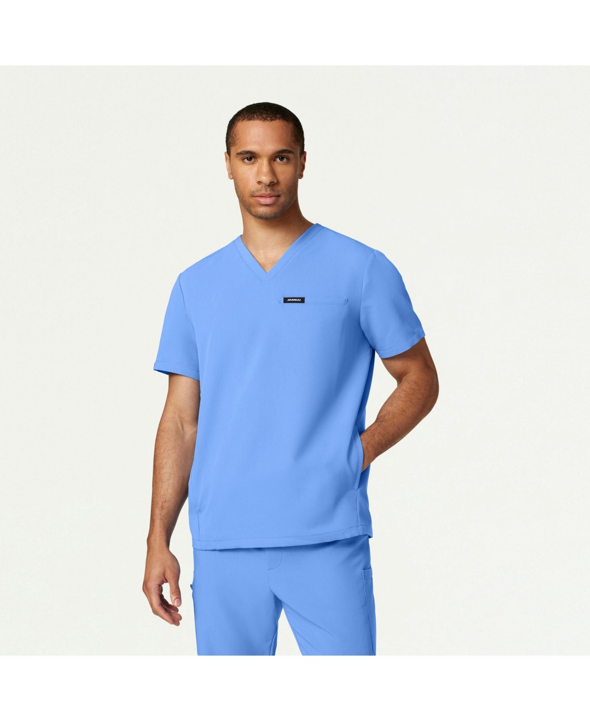 Click here for Jaanuu Mens Platt 3-Pocket Classic V-Neck Scrub To... prices