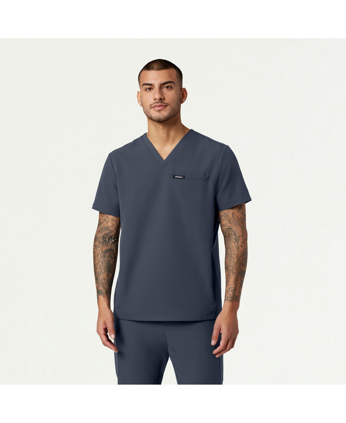 Click here for Jaanuu Mens Platt 3-Pocket Classic V-Neck Scrub To... prices
