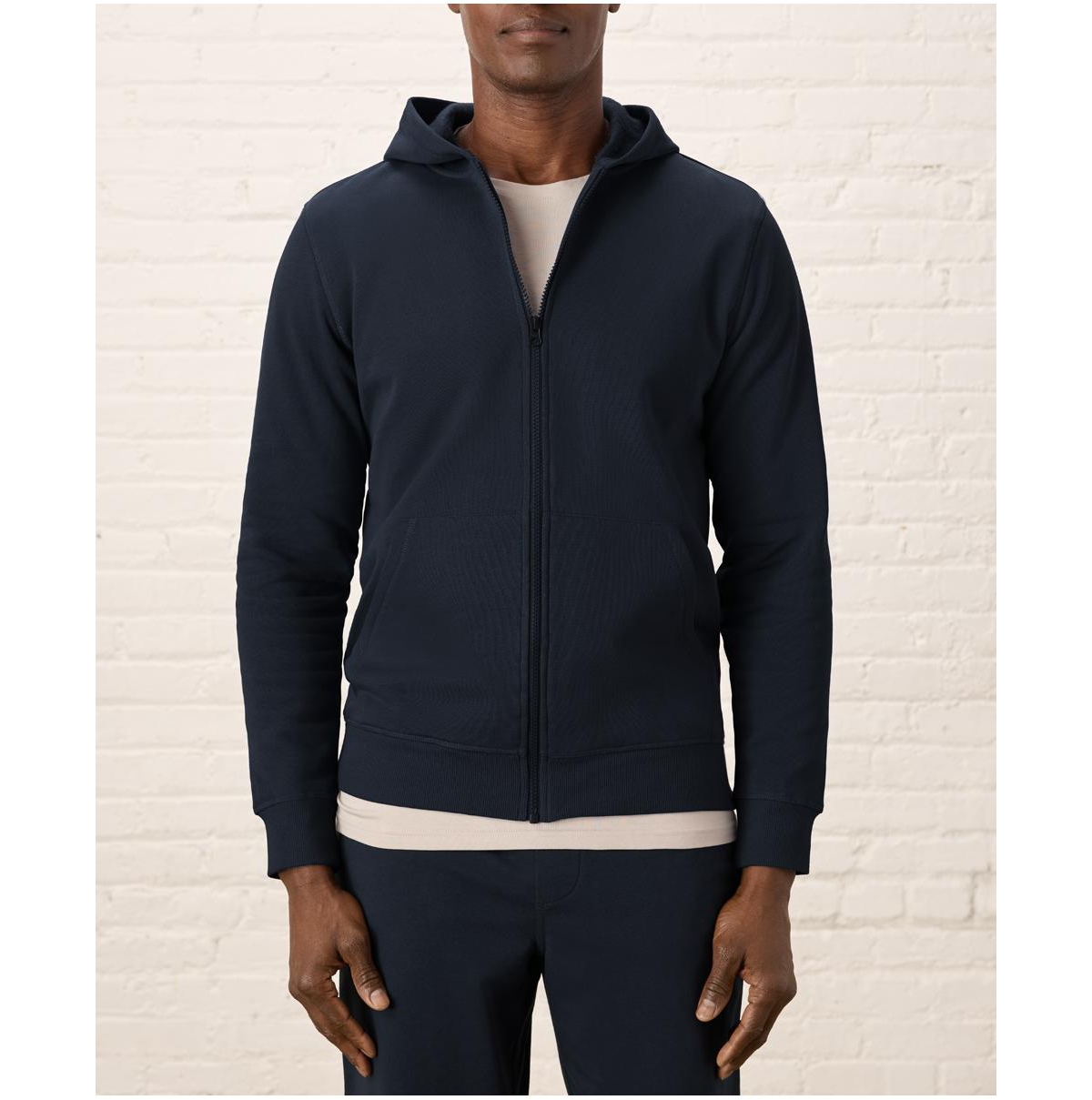 Click here for Pact Womens Cloud Brushed Fleece Zip Hoodie - Midn... prices