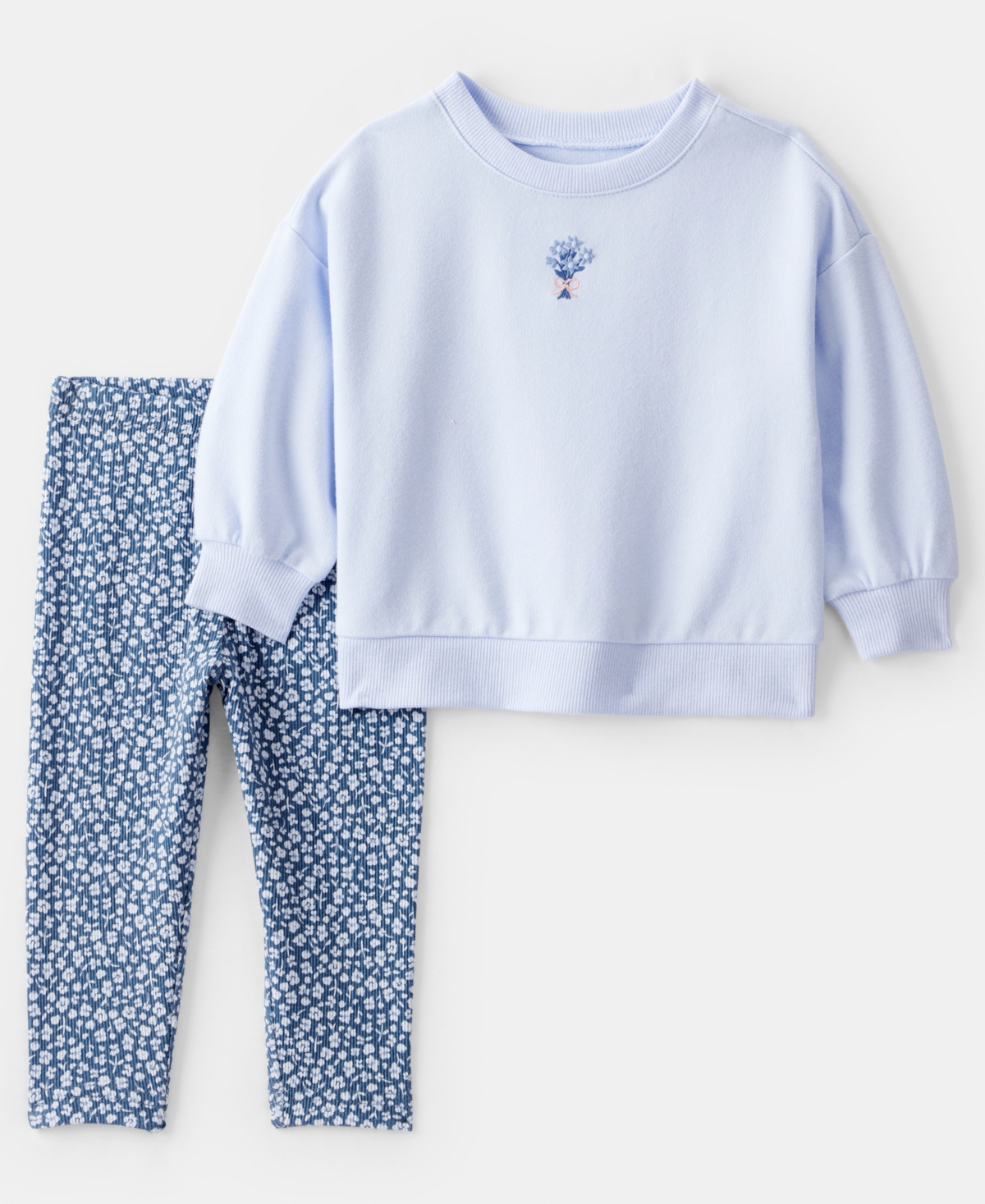 Click here for Carters Baby Girls 2-Piece Floral Long-Sleeve Swea... prices
