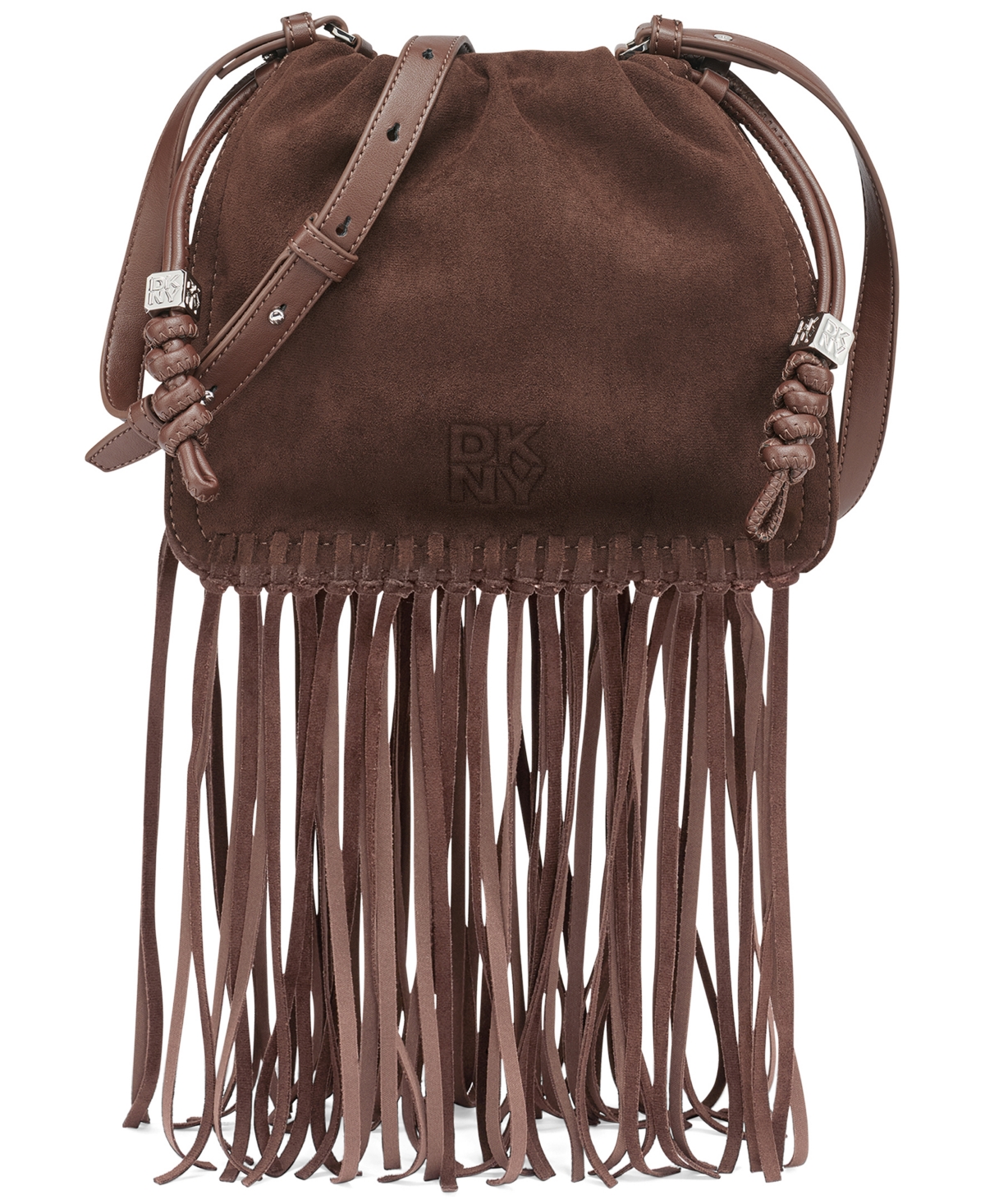 Click here for Dkny Halle Small Drawstring Crossbody - Chocolate prices