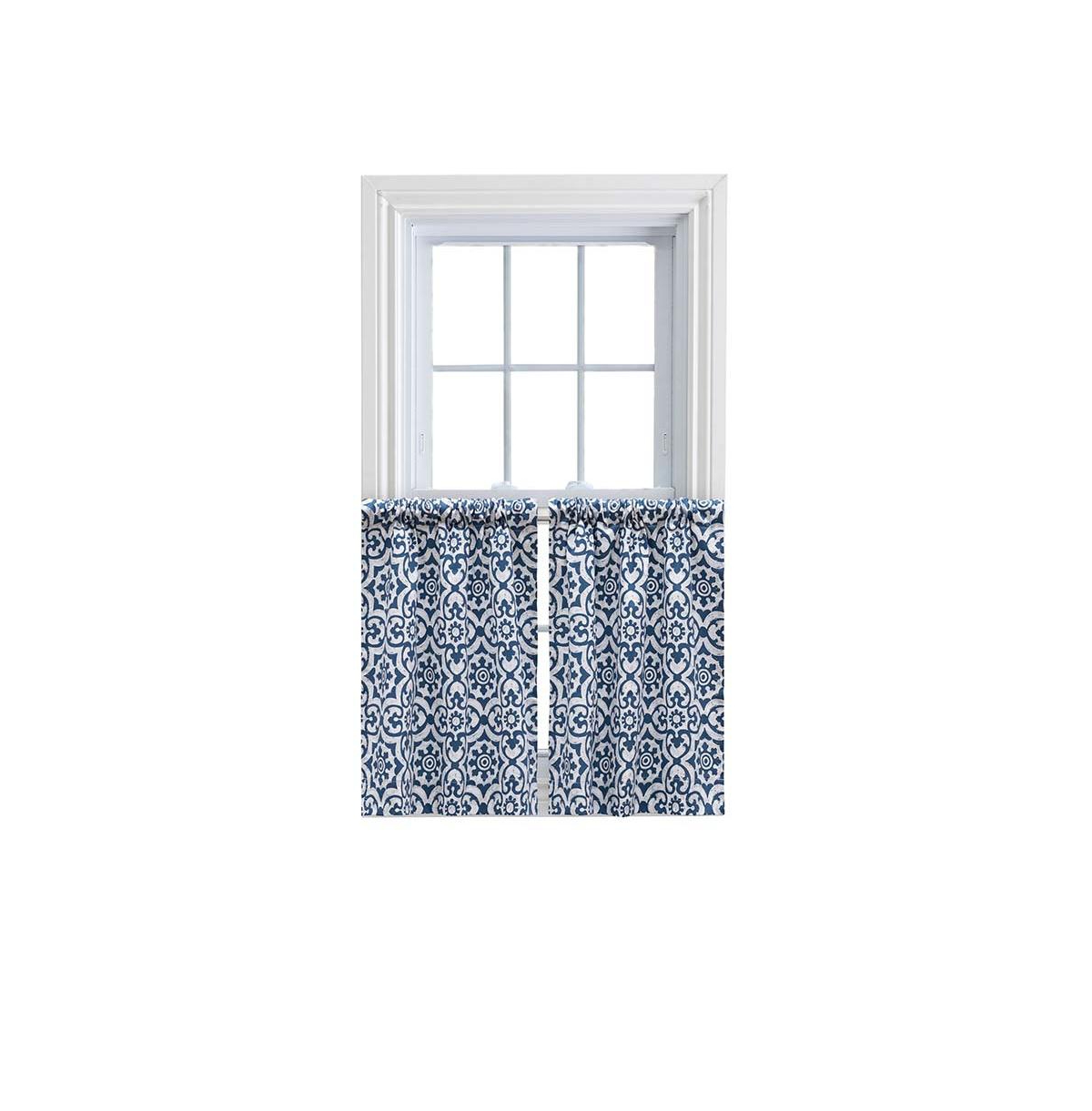 Click here for Ellis Athens Printed Tile Design on Navy Ground Hi... prices