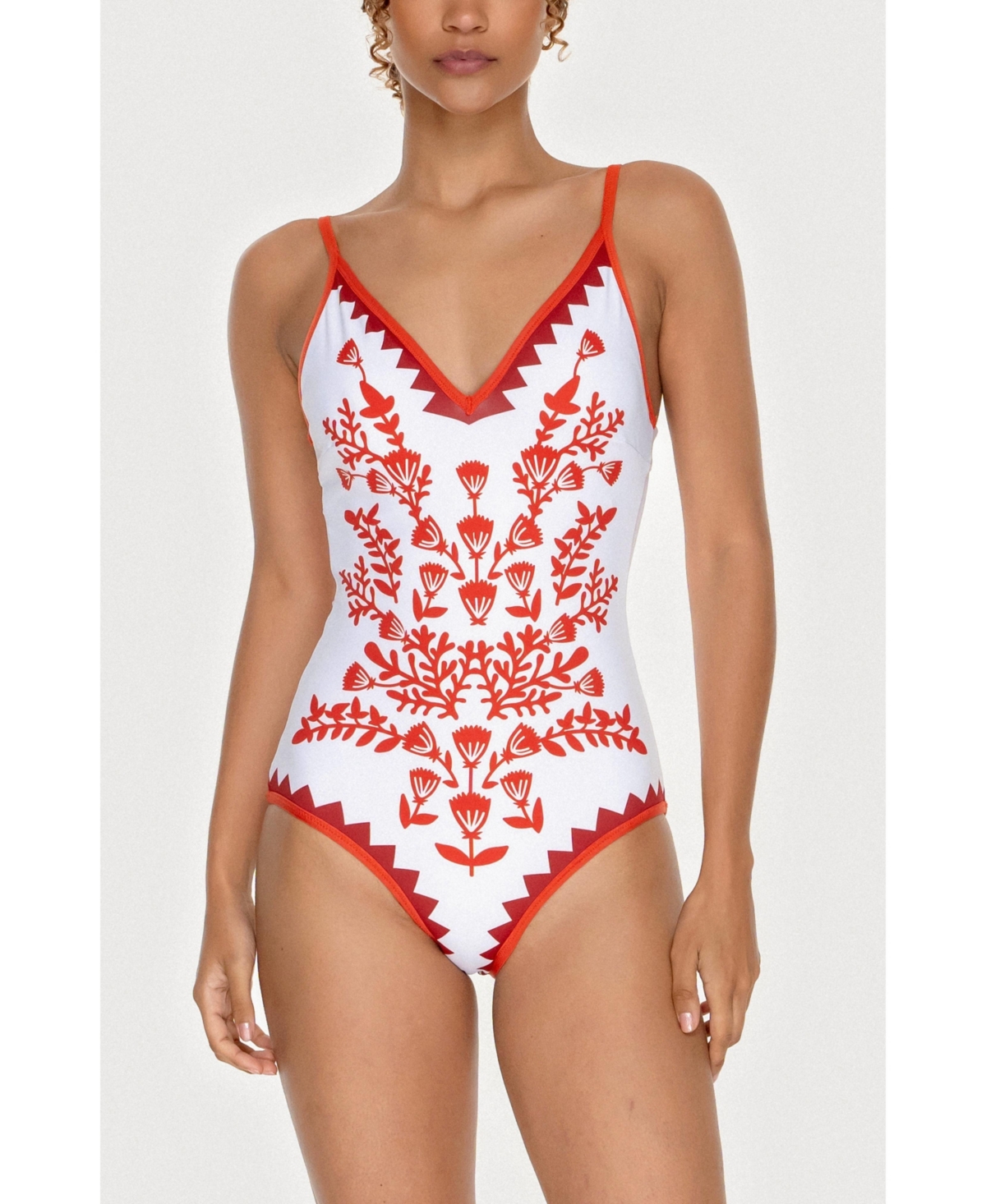 Click here for Jessie Zhao New York Womens Red Coral Reversible V... prices