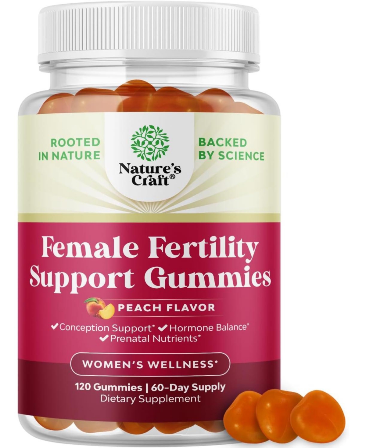 Click here for Fertility Gummies  Peach  120ct prices