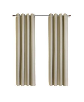 Thermaplus Newberry Blackout Window Treatment Grommet Curtain Panel For Bedroom Livingroom 52 X22 X 63 X22 Linen