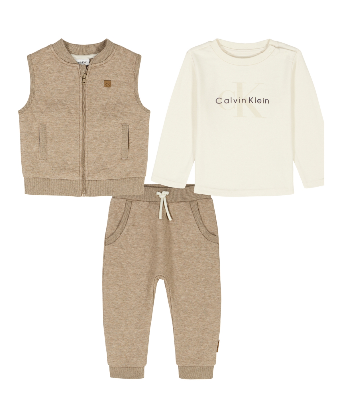 Click here for Calvin Klein Baby Boys 3-Piece Vest  T-Shirt and J... prices