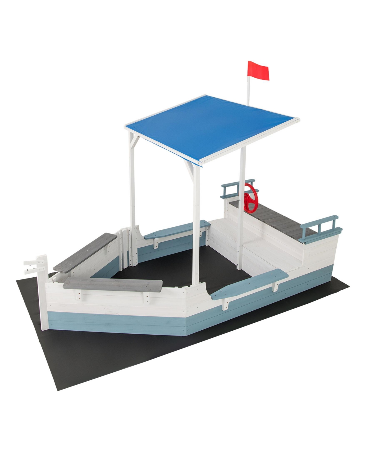 Click here for Pirate Ship Sandbox with Canopy with Bench Seats a... prices