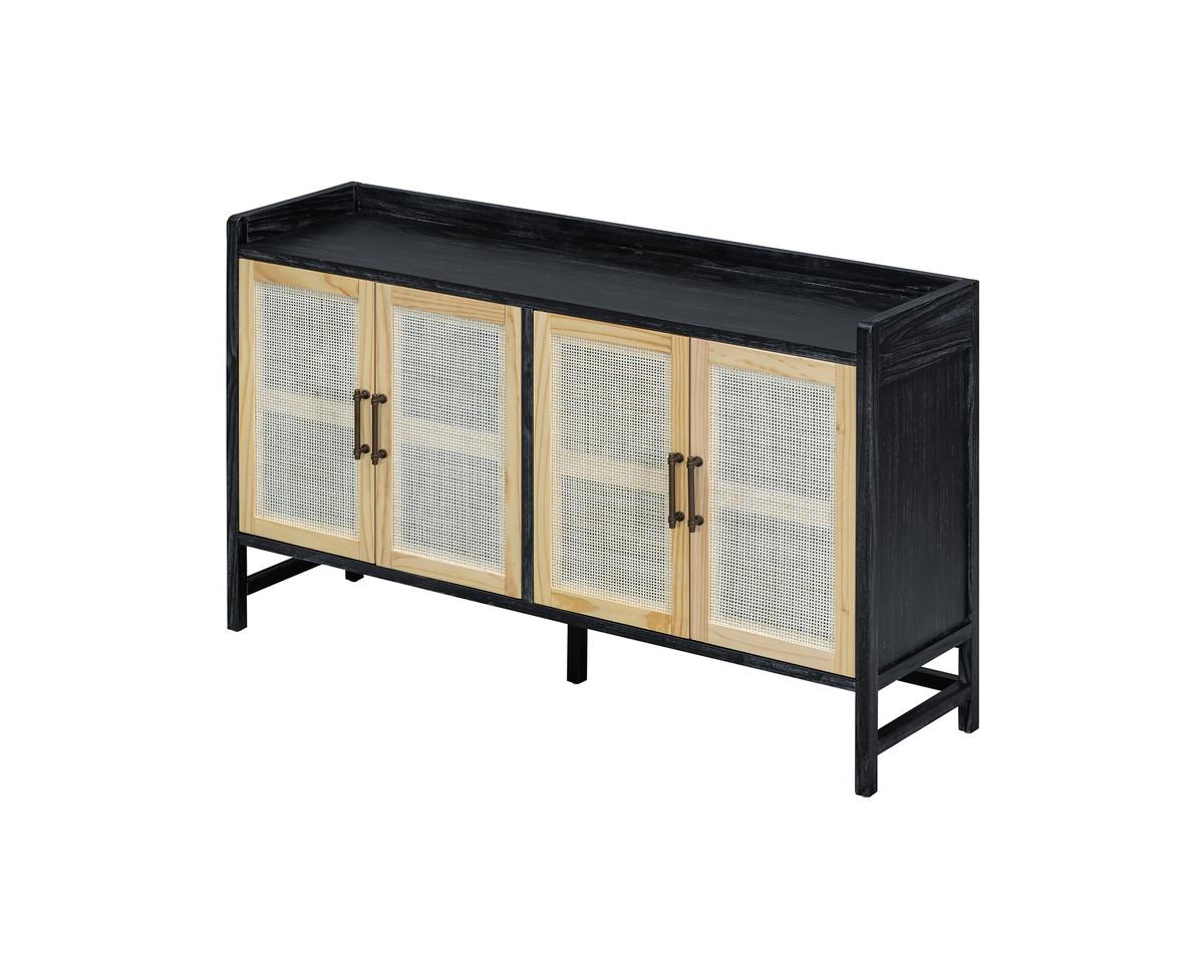 Click here for Casainc Rustic Cabinet with Decorative Rattan Door... prices