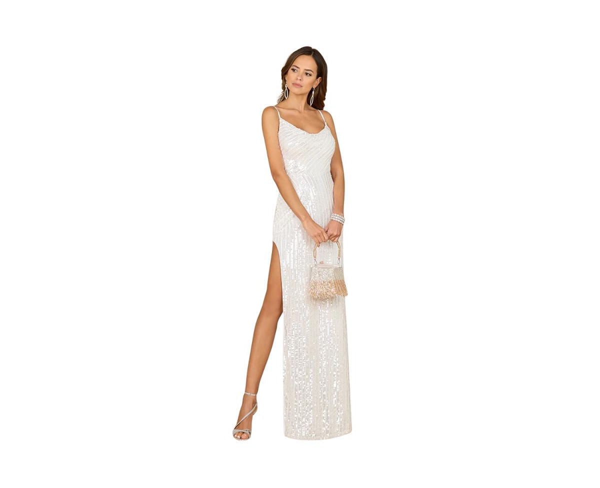 Click here for Lara Womens Tiffany Sequin Bridal Gown - Ivory prices