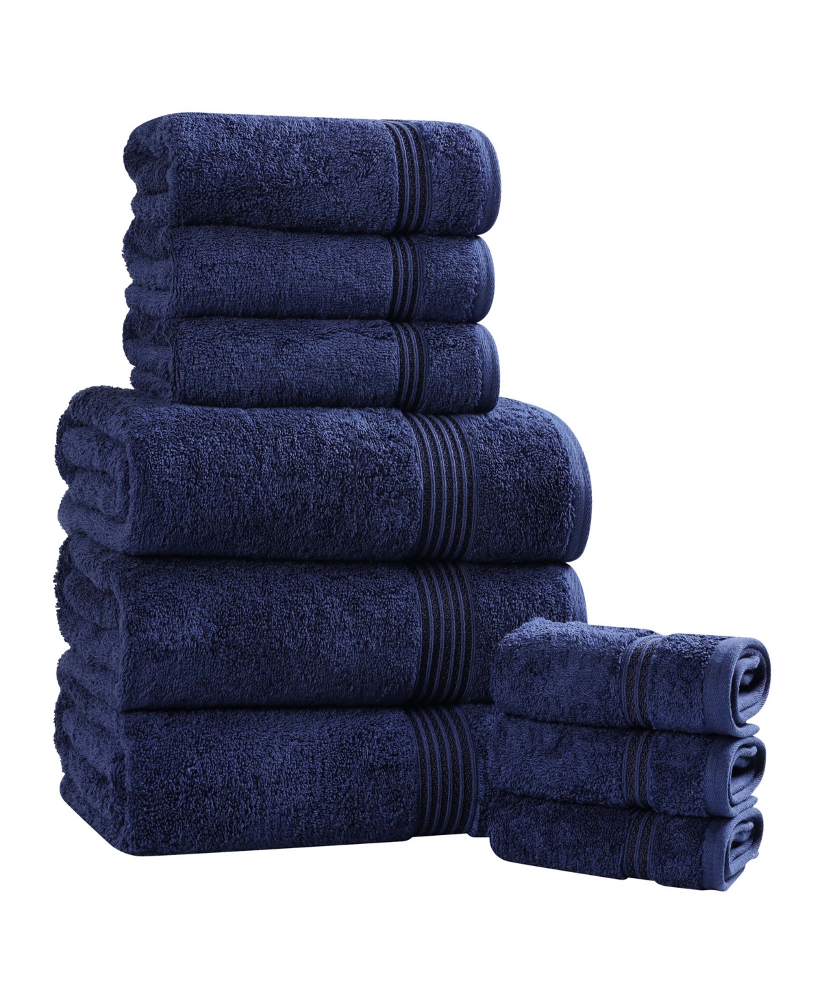 Click here for Superior Egyptian Cotton 9-Pc. Towel Set - Navy Bl... prices