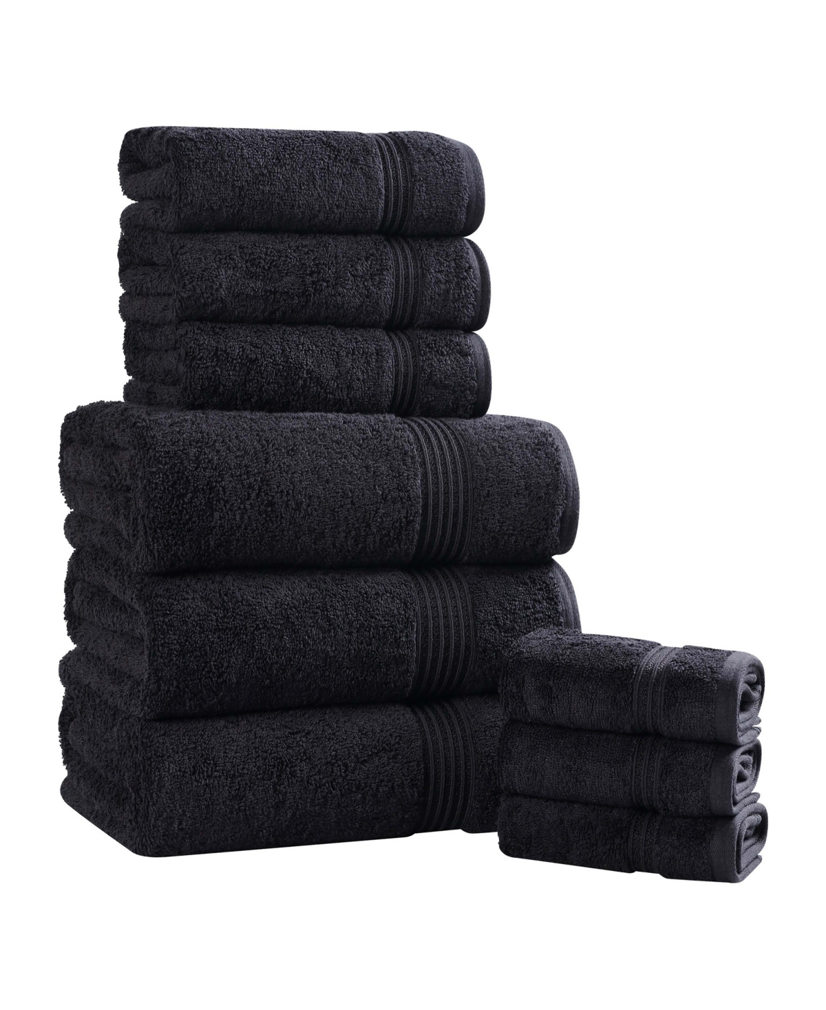 Click here for Superior Egyptian Cotton 9-Pc. Towel Set - Black prices