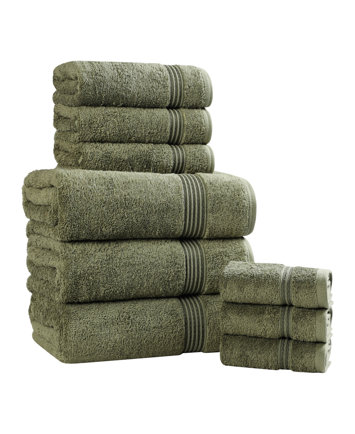 Click here for Superior Egyptian Cotton 9-Pc. Towel Set - Forest... prices