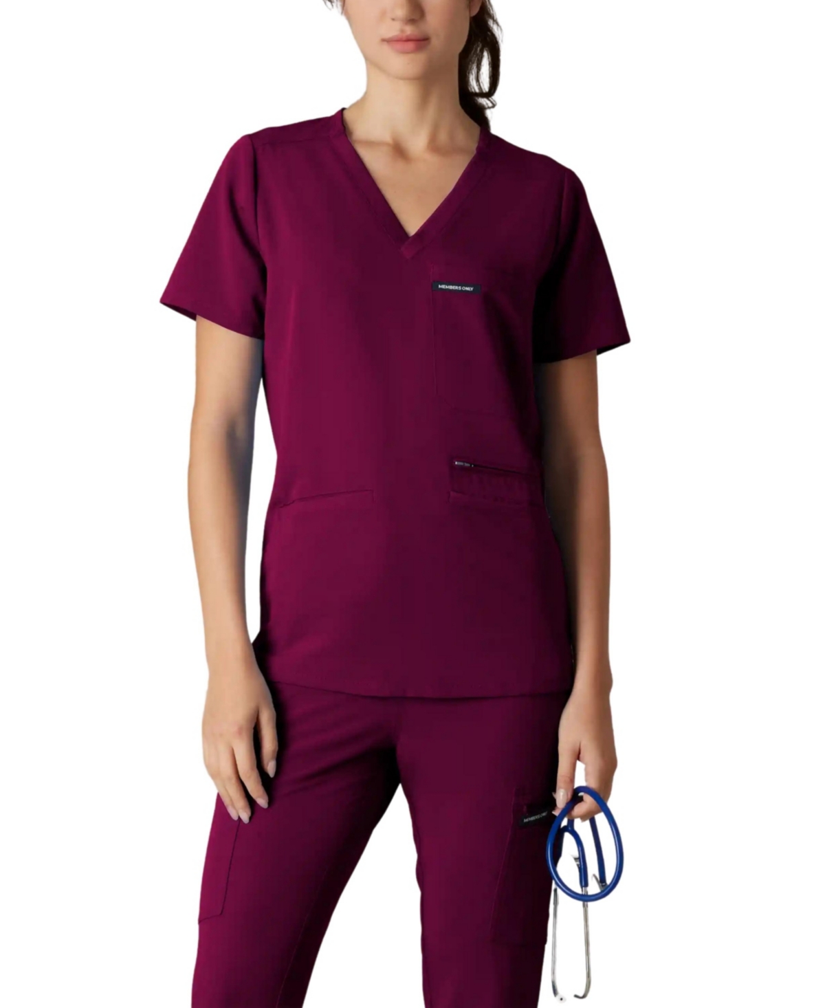 Click here for Members Only Womens Palermo 4-Pocket Scrub Top - W... prices