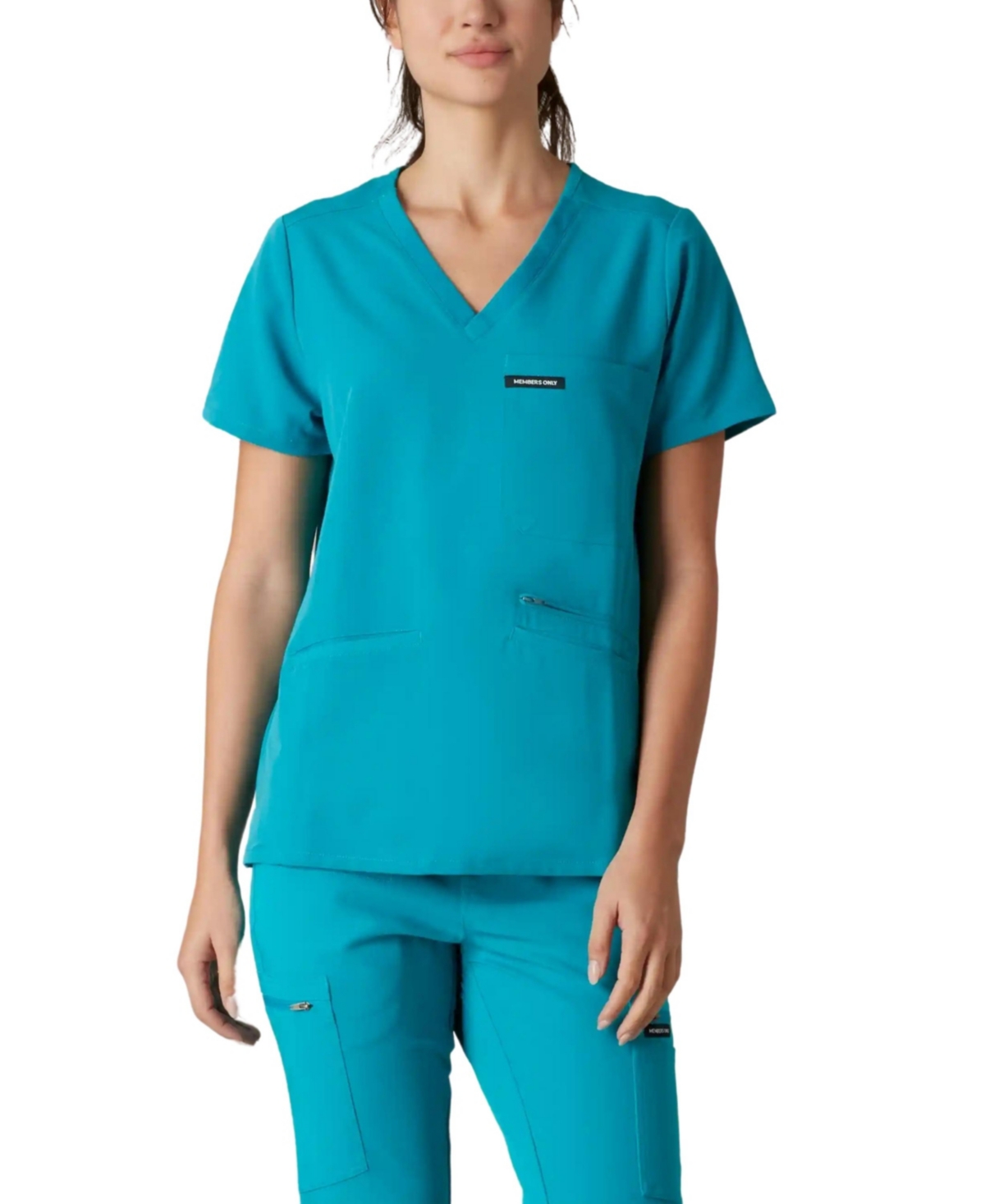 Click here for Members Only Womens Palermo 4-Pocket Scrub Top - T... prices