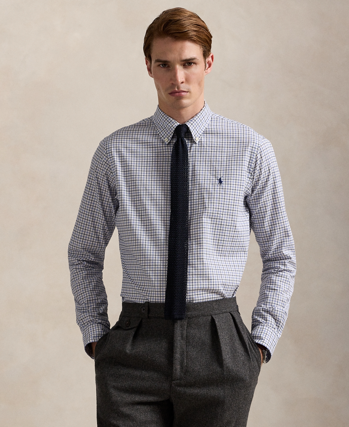 Click here for Polo Ralph Lauren Mens Classic-Fit Plaid Twill Shi... prices
