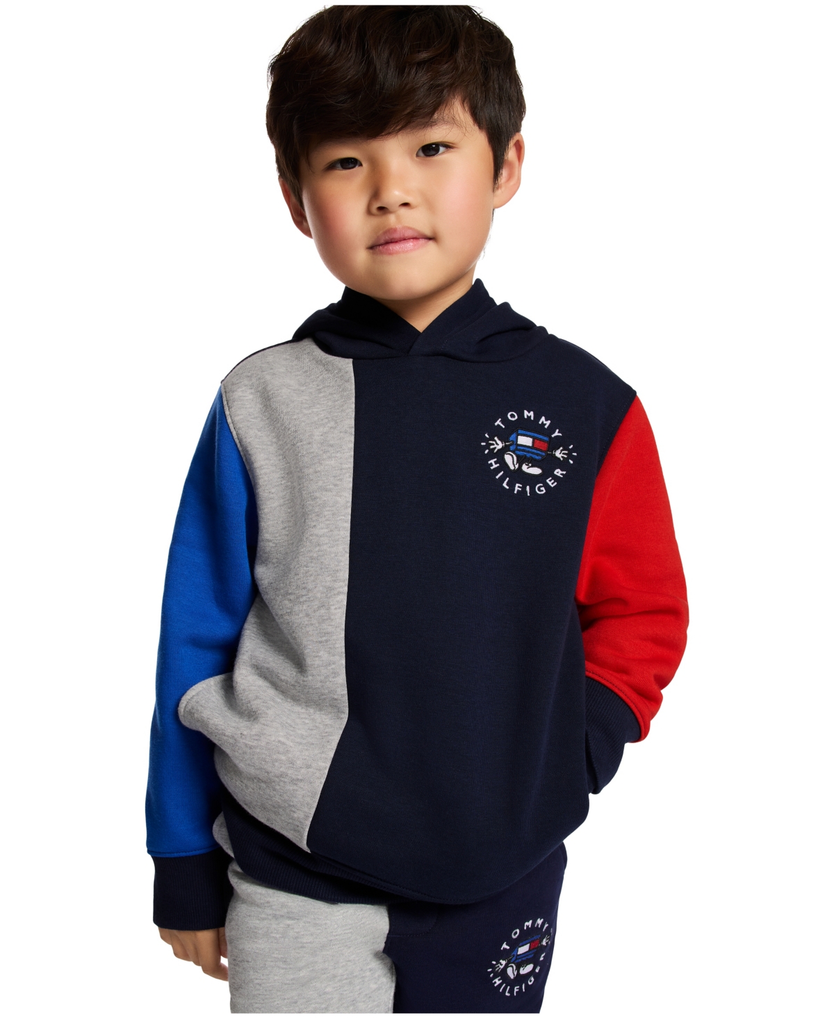Click here for Tommy Hilfiger Boys 2T-7 Long Sleeve Hoodie - Navy... prices