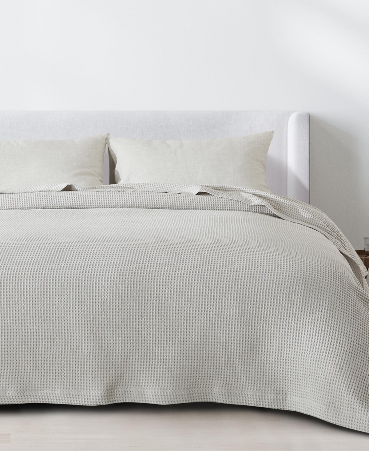 Click here for Linery & Co. Waffle Weave Textured Cotton Blanket... prices