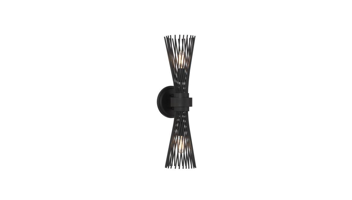 Click here for Longfellow 2-Light Wall Sconce in Matte Black - Ma... prices