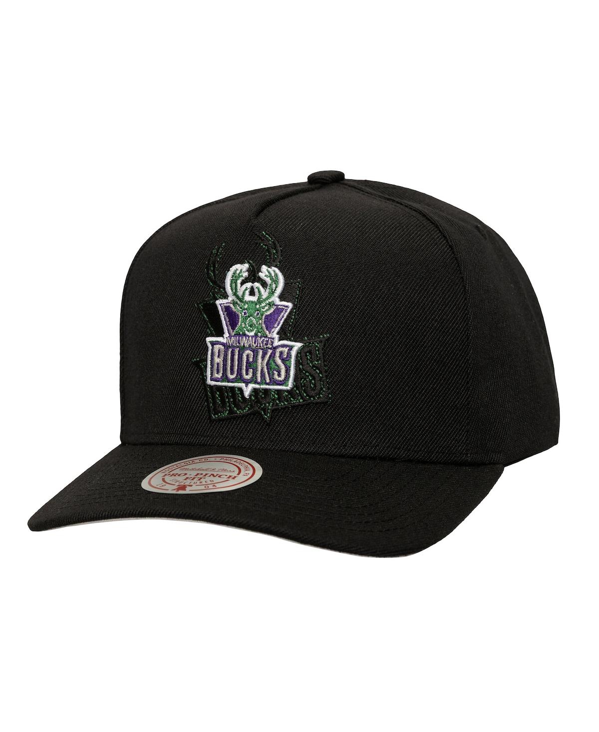 Click here for Mitchell & Ness Mens Black Milwaukee Bucks Tilted... prices