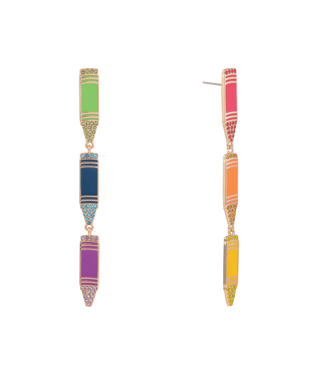Click here for Hallmark Multi Color Crayon Earrings - Multi prices
