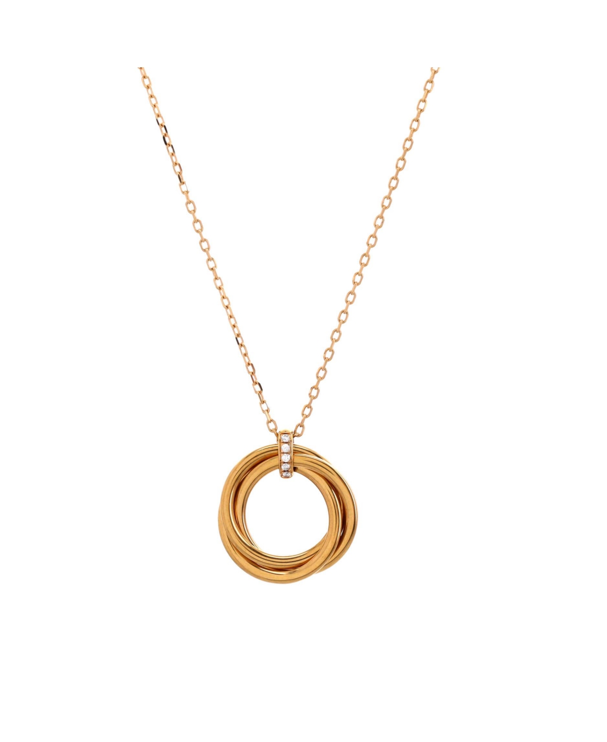 Click here for Pre-Owned Cartier Trinity Pendant Necklace - 18k y... prices