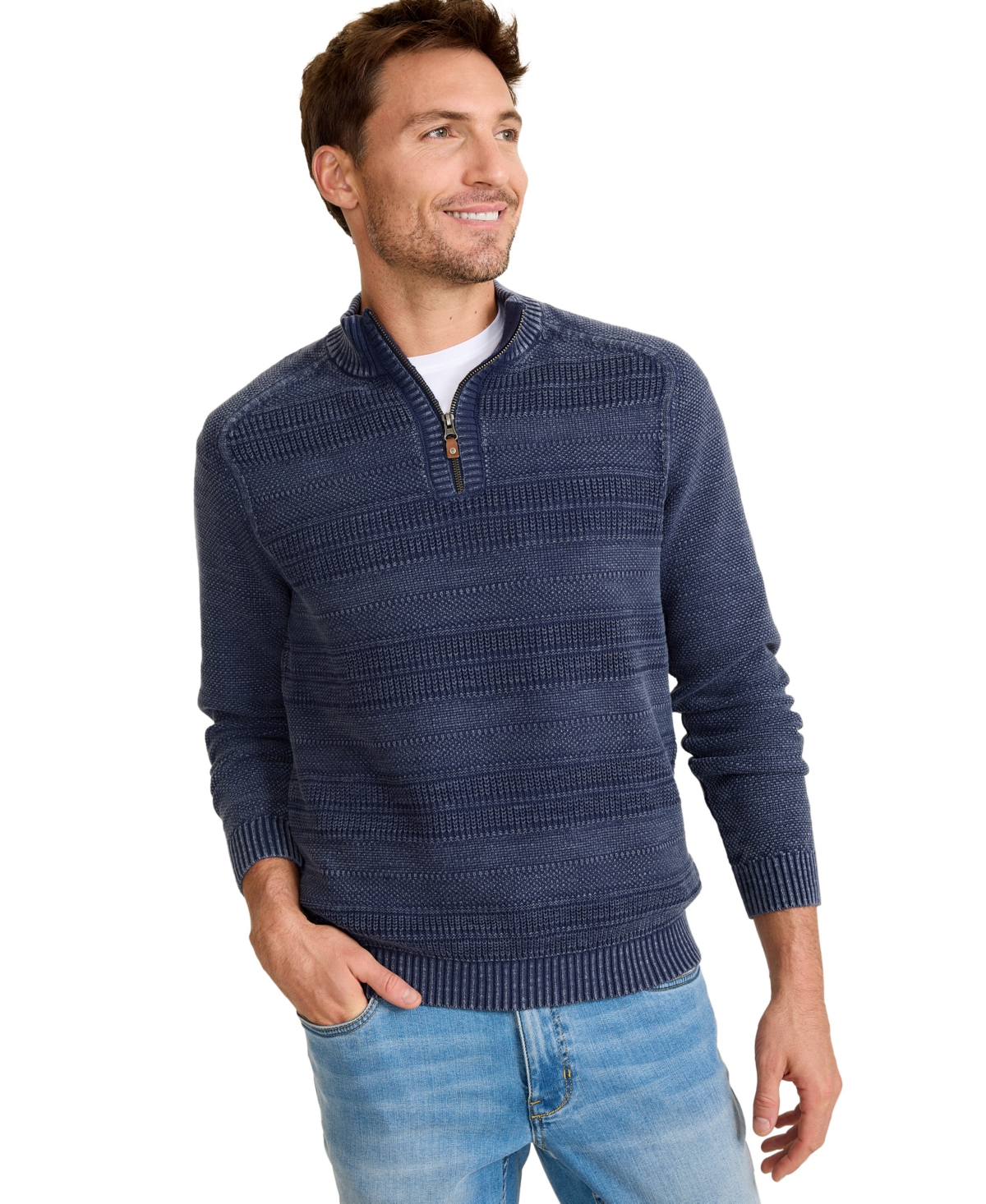 Click here for Tommy Bahama Mens Saltwater Textured Half Zip Swea... prices