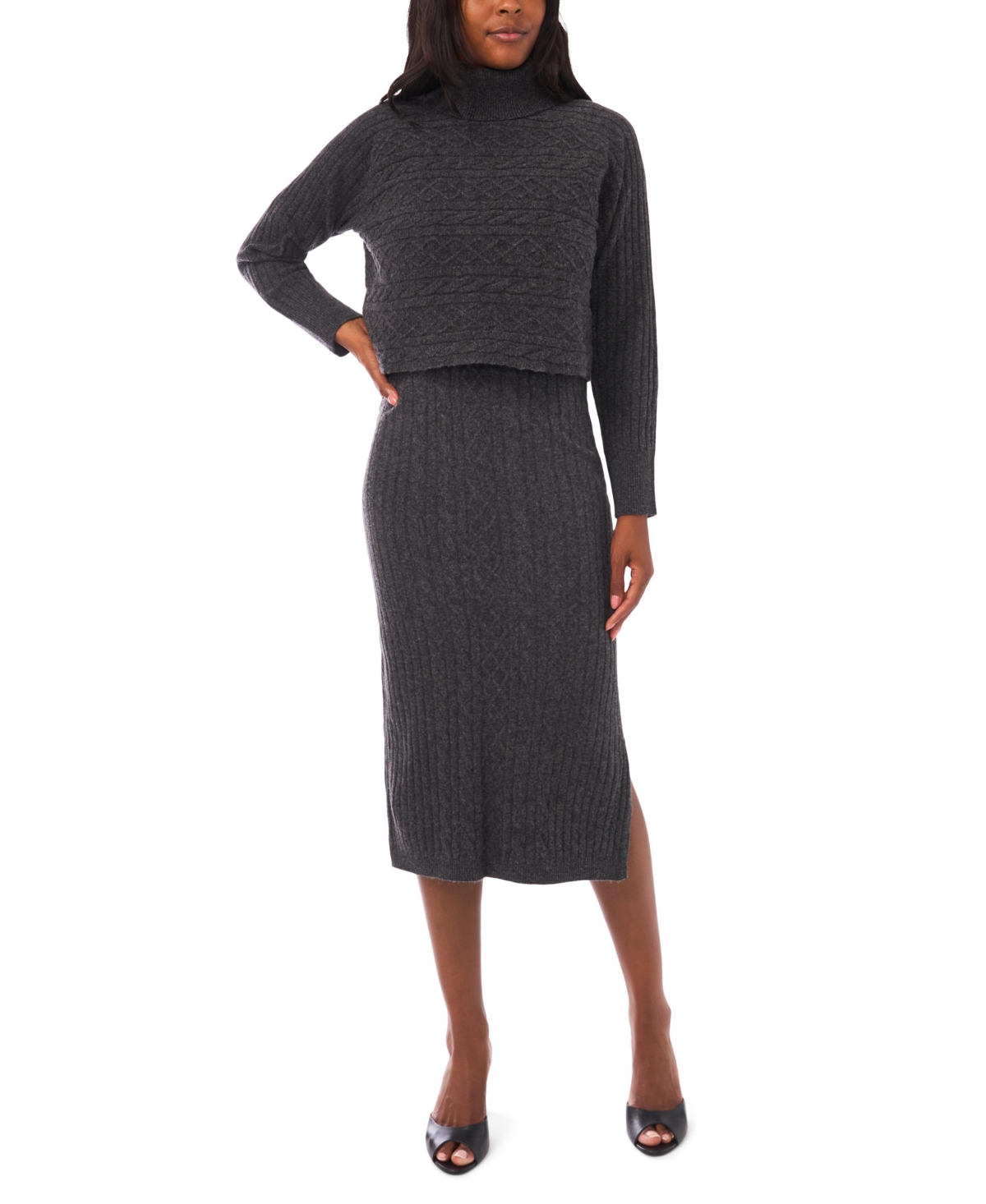 Click here for 1.state Womens 2-Piece Turtle Neck Sweater and Mid... prices