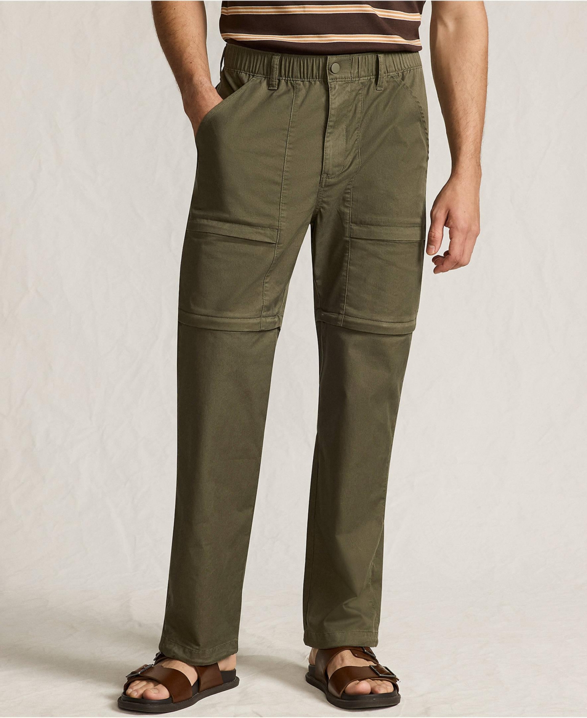 Click here for Lands End Mens Zip Off Pant - Forest moss prices