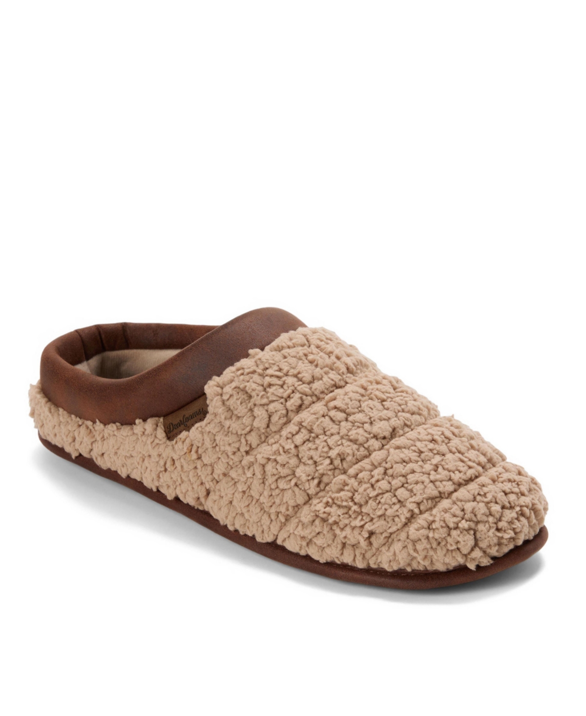 Click here for Dearfoams Mens Asher Marled Knit Clog House Slippe... prices