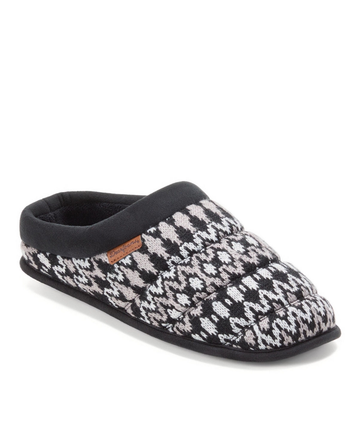 Click here for Dearfoams Mens Asher Marled Knit Clog House Slippe... prices